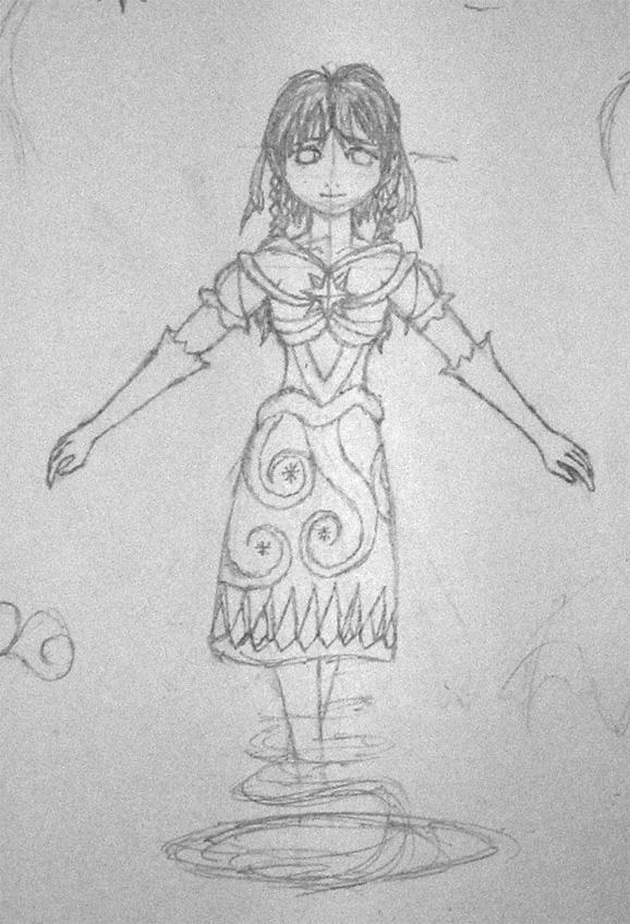 Snow Spirit Scanned Lineart by oMeGaXmK2 on DeviantArt