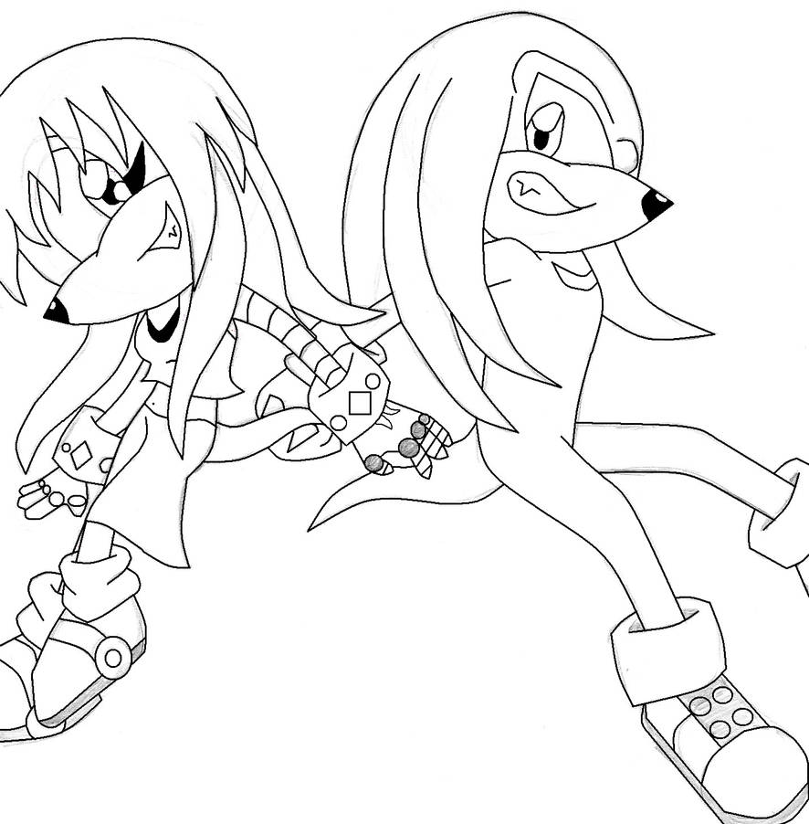 K6K Knuckles - black and white by knuckles6k on DeviantArt
