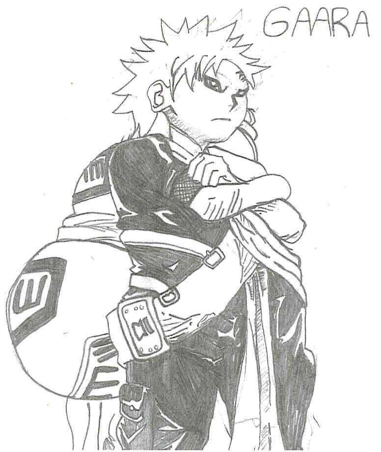 Gaara standing ready by atamo on DeviantArt