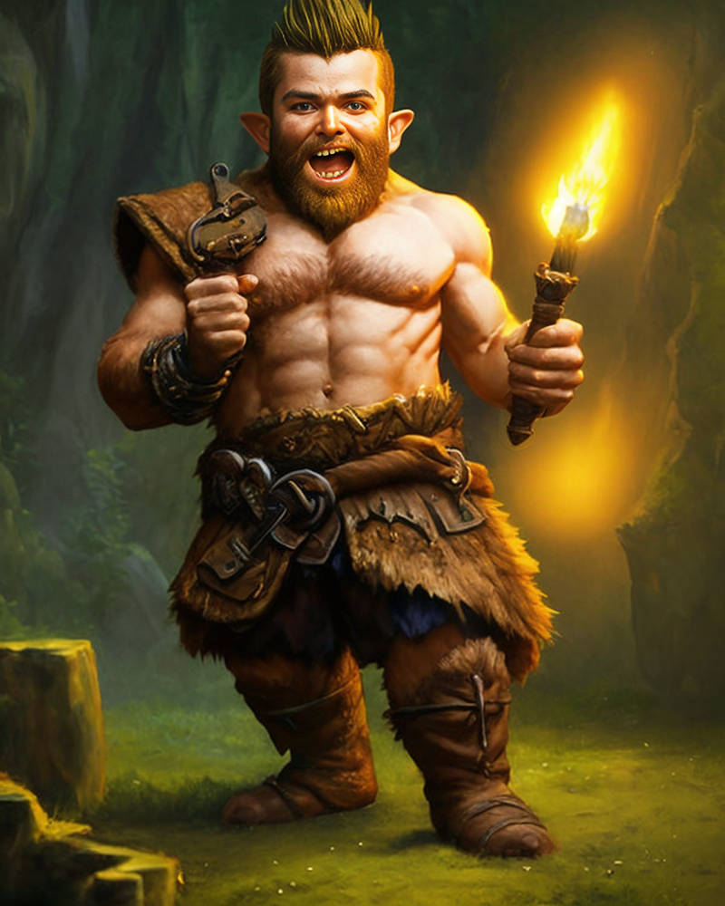 Gnome Barbarian 1 By Bigbluewulf On Deviantart