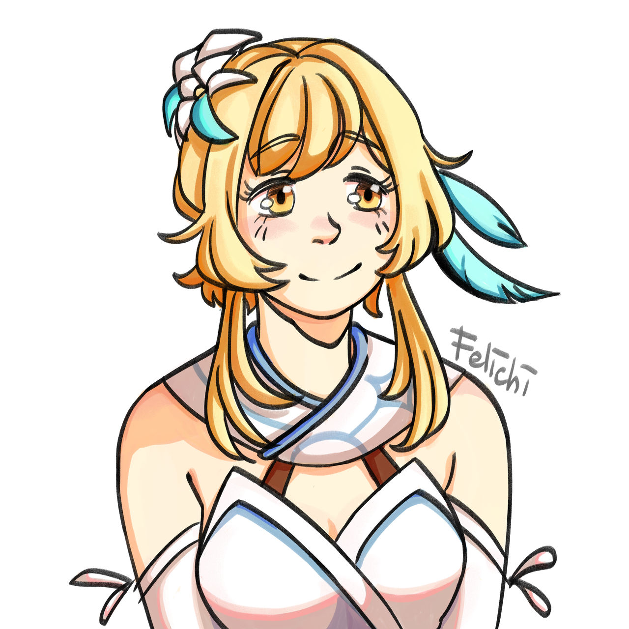 Genshin Impact Lumine Fanart By Felichikun On Deviantart