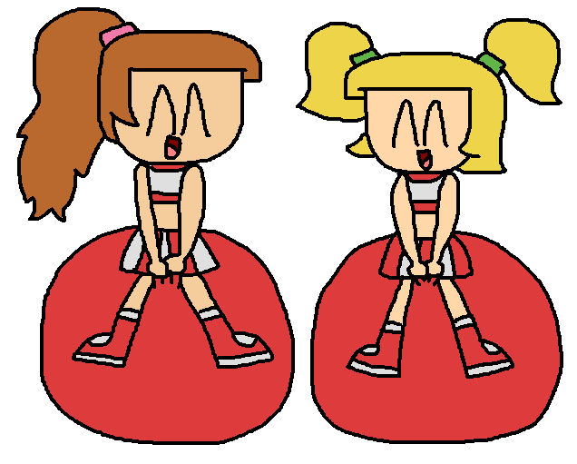 Vivia And Ashlies Bouncy Fun By Redpandagirl2k5 On Deviantart