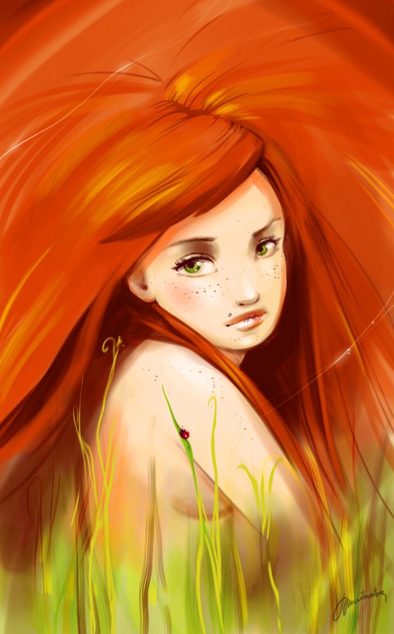 Redhead By Juliaartowl On Deviantart