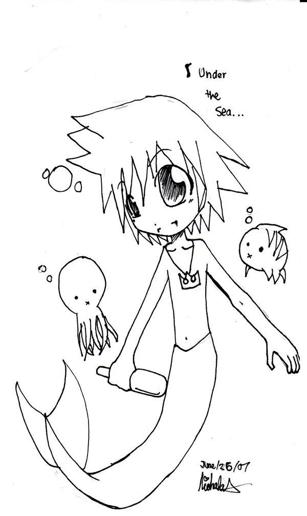 Chibi Merman Sora :D by KHIIClub on DeviantArt