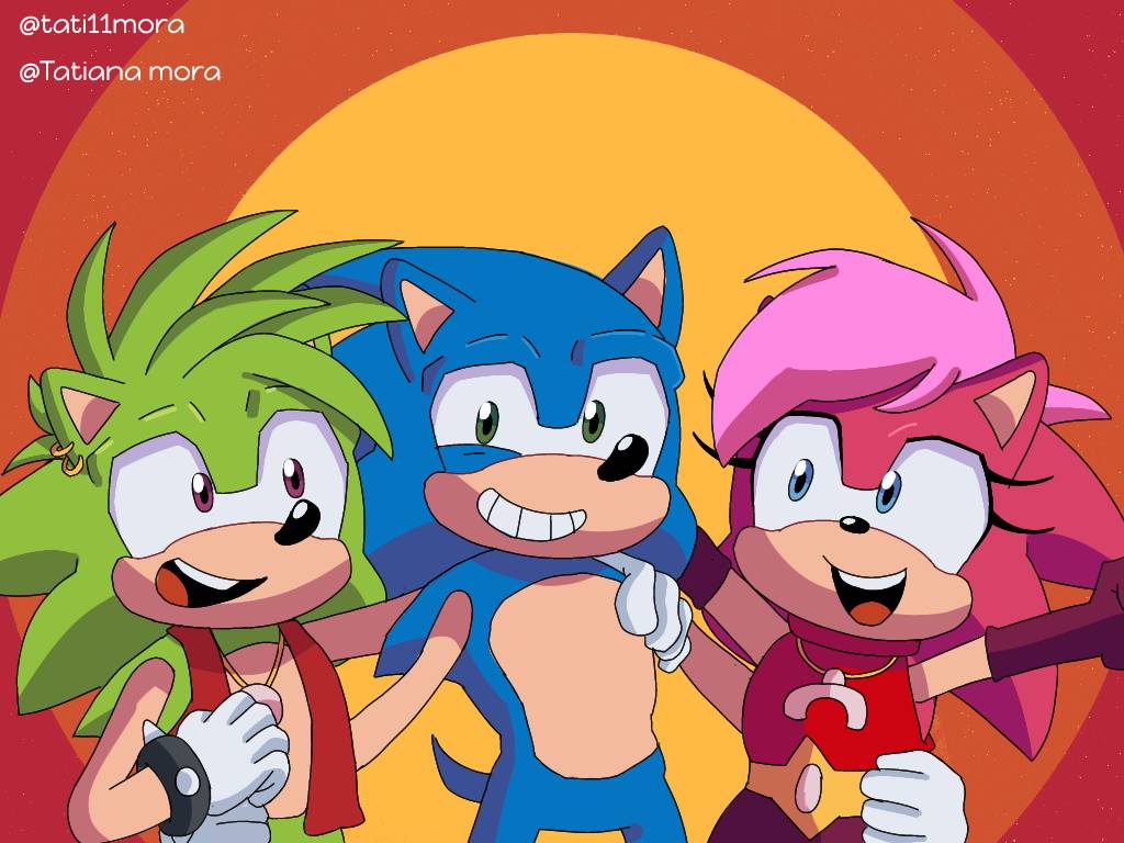 Sonic Sonia Y Manic By Tati11me On Deviantart