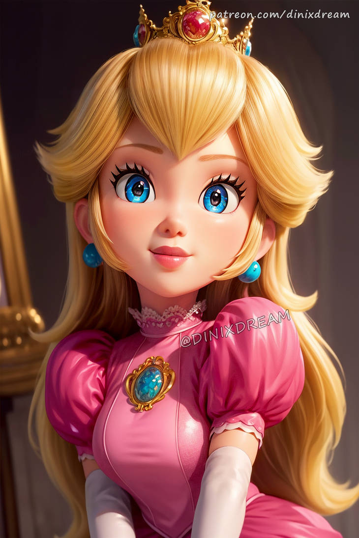 Princess Peach Mario By Biknudart On Deviantart
