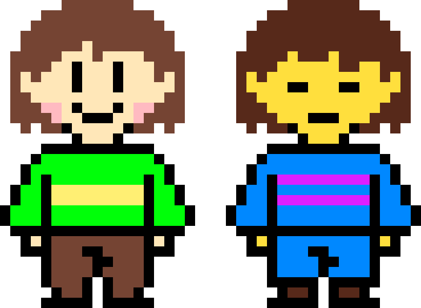 Chara And Frisk Ow Sprites By Chrissgaming On Deviantart