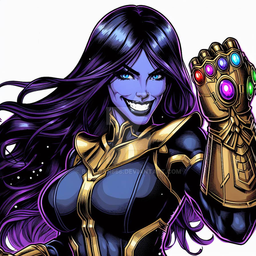 Lady Thanos By Bingman666 On Deviantart