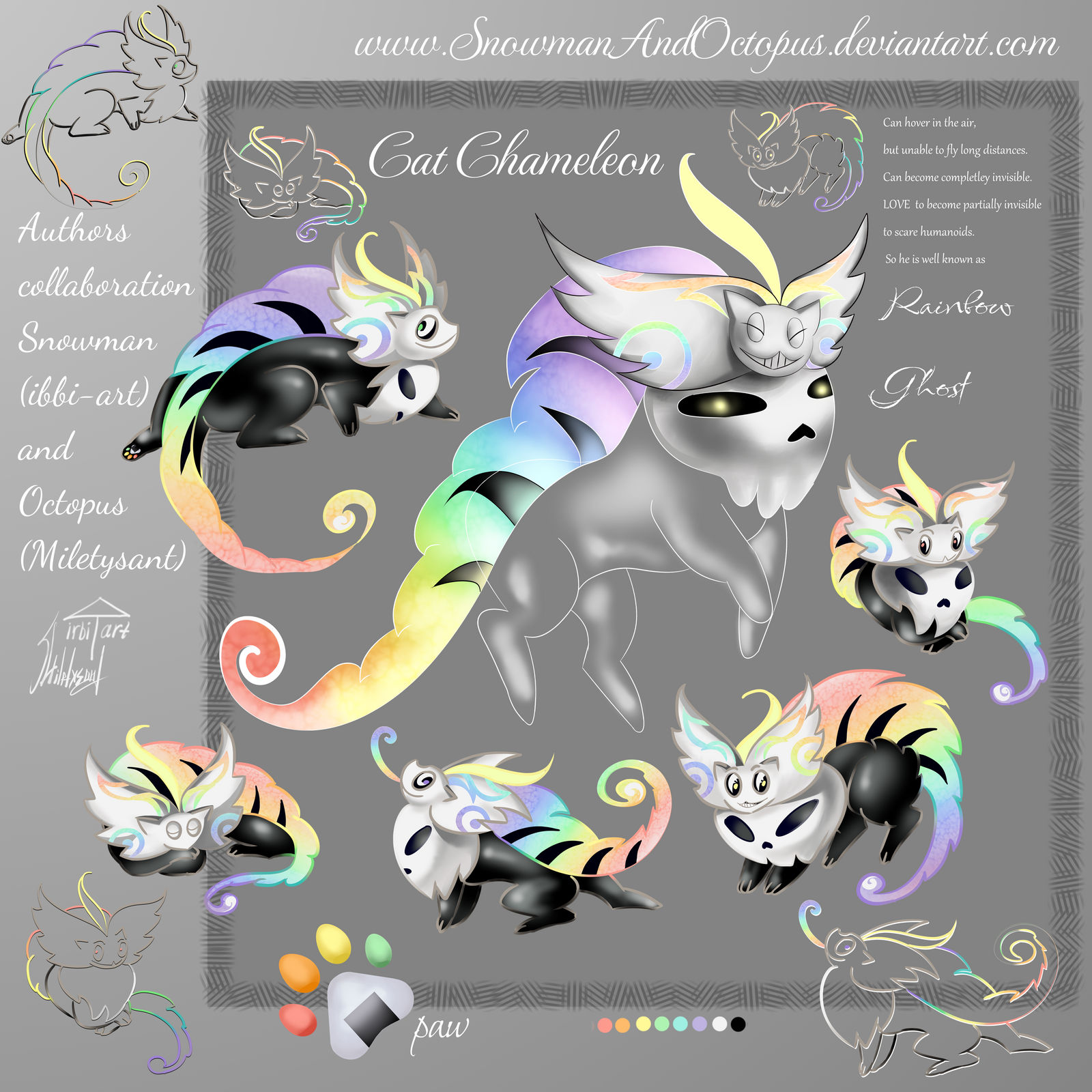 Closed Cat Chameleon Rainbow Ghost adopt by SnowmanAndOctopus on DeviantArt Closed Cat Chameleon Rainbow Ghost adopt by SnowmanAndOctopus on DeviantArt