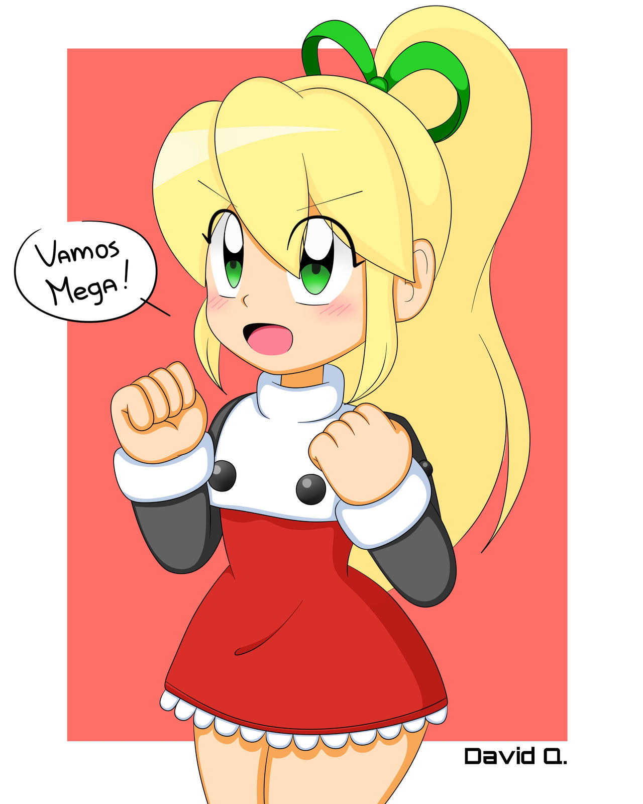 Roll Cheer Up Megaman 8 By Davidart96 On Deviantart