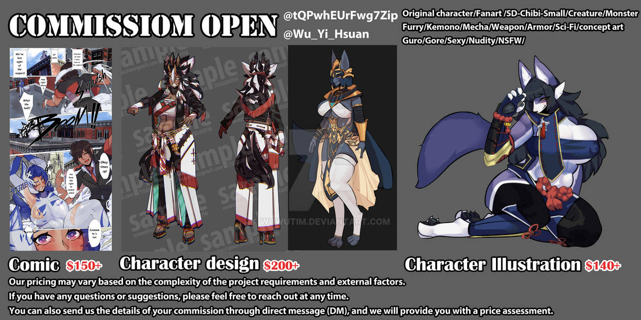 Commission Open Info By Wuwutim On Deviantart