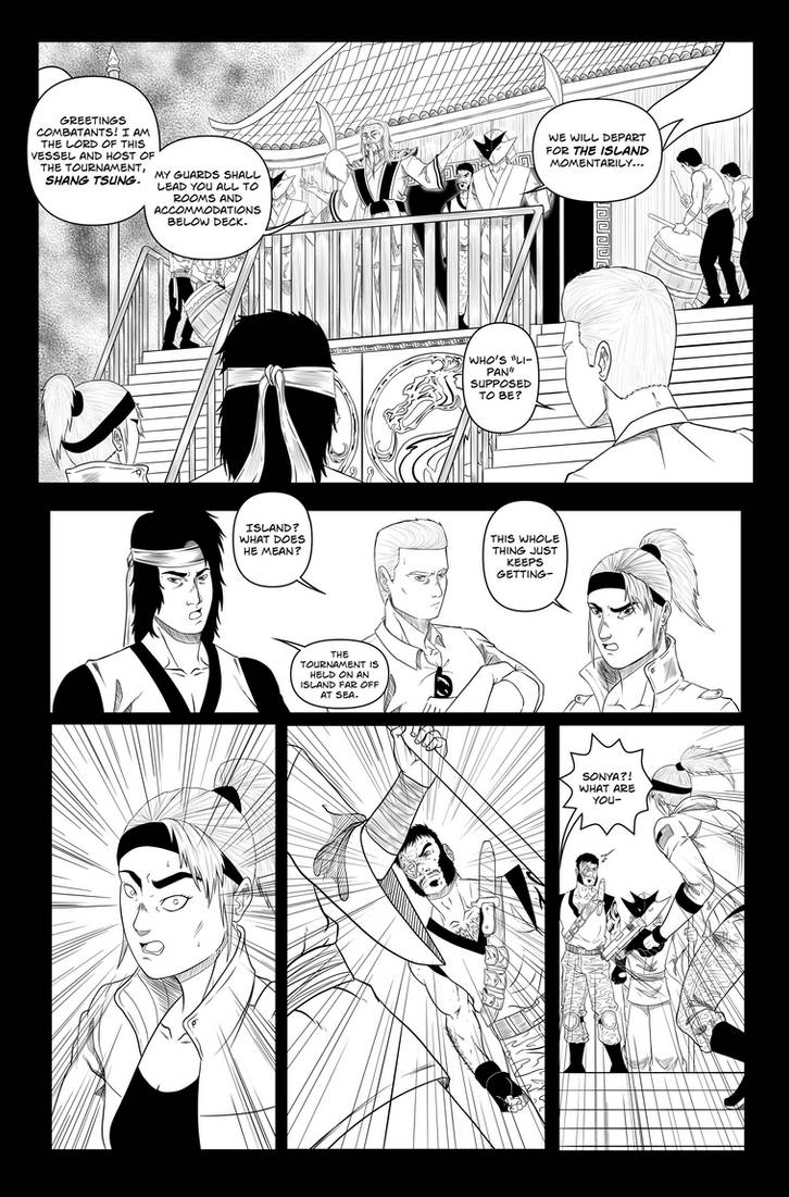 Mortal Kombat Fan Comic Issue 2 Page 1 By Jhartsdeviantart On Deviantart