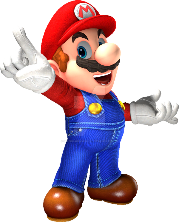 Super Mario Odyssey Render Pointing By Supermarioofficial On Deviantart