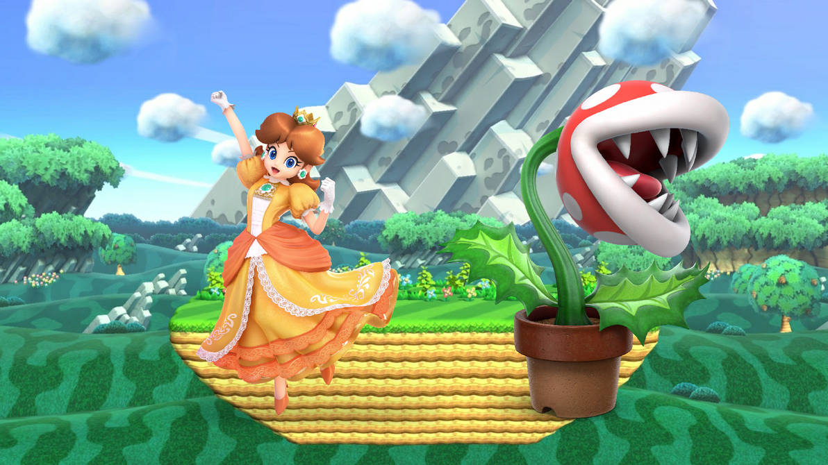 Princess Daisy Vs Piranha Plant By Daquanharrison16 On Deviantart