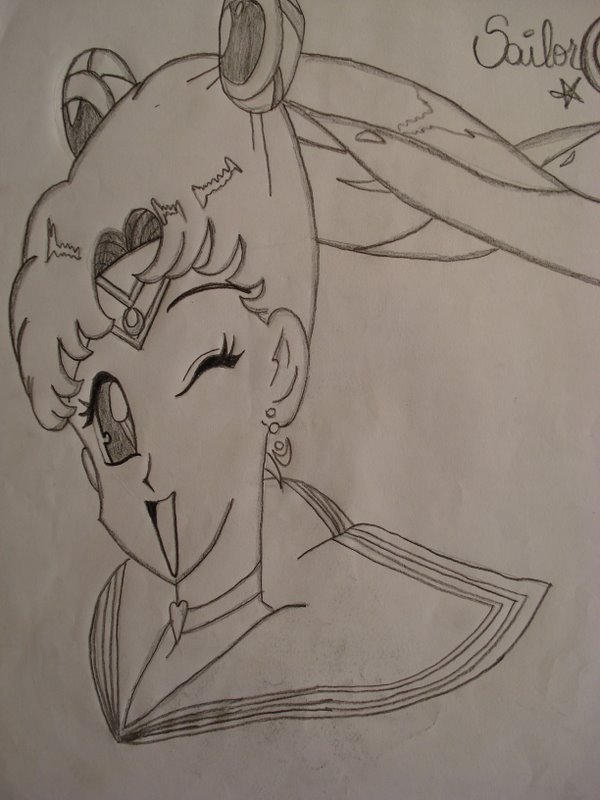 Sailor Moon Colorless Version By Vivianenobre On Deviantart