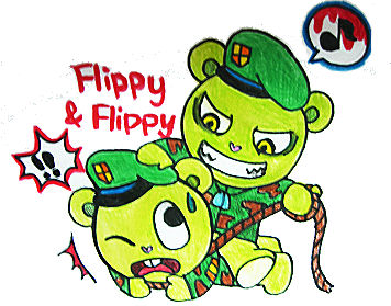 HTF Flippy vs Flippy by NYAMOMO on DeviantArt