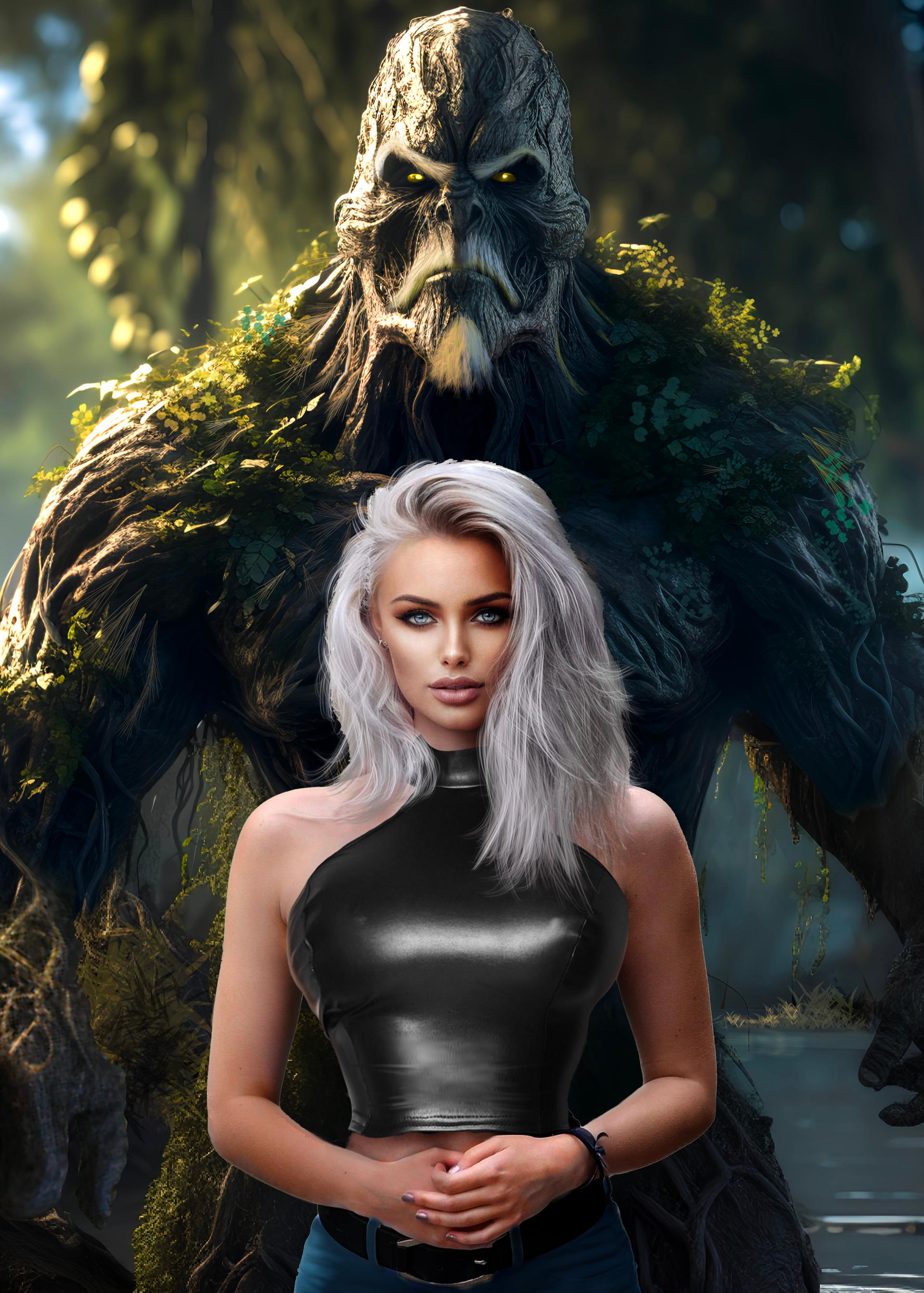 Abigail Arcane and Swamp Thing by Transmographer on DeviantArt Abigail Arcane and Swamp Thing by Transmographer on DeviantArt