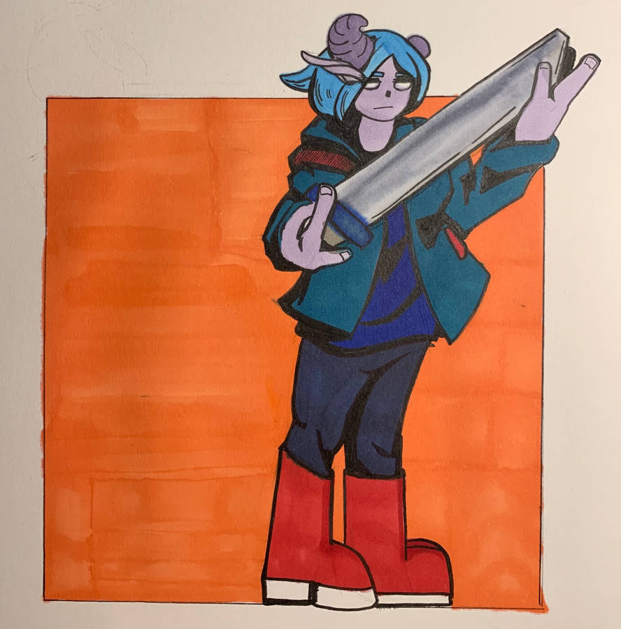 Tiefling Girl Checking Out Her Sword By Act2013 On Deviantart