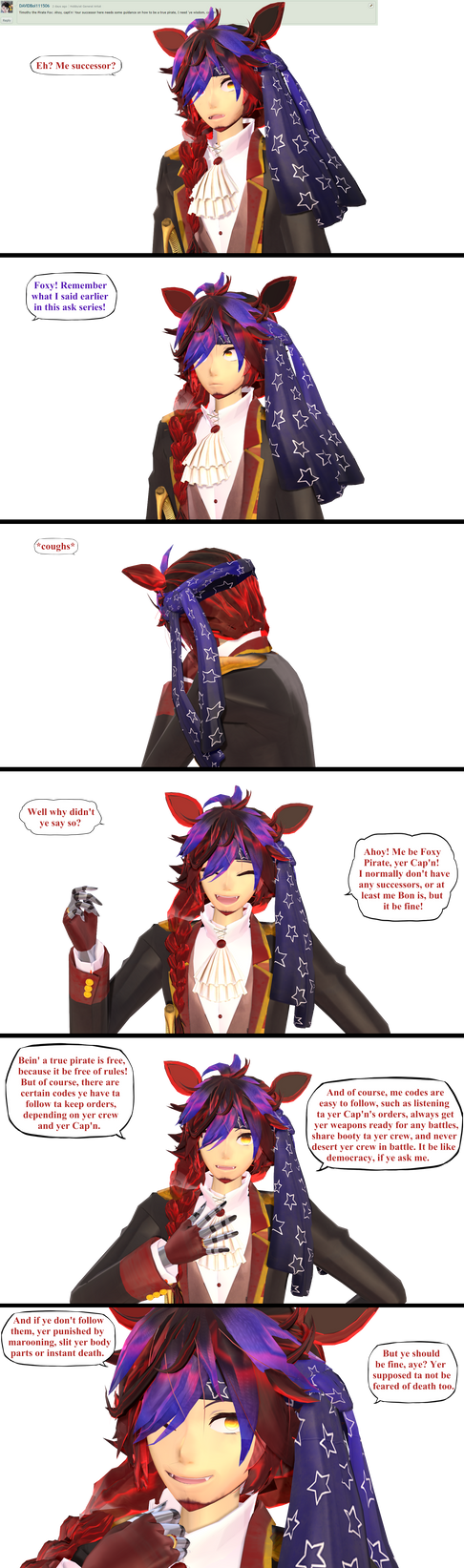 Ask Foxy Pirate 27 By Tailslythefox1234 On Deviantart