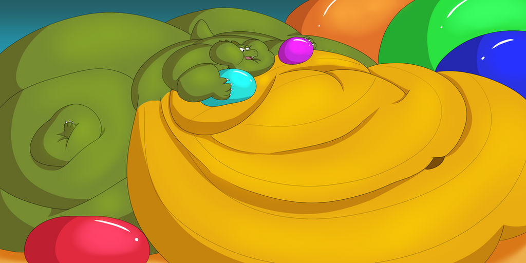 Lizard Man Eating Slime Monsters By Big Wolf On Deviantart