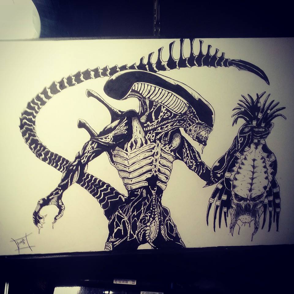 Alien Vs Predator Fan Art By Duboiser21 On Deviantart