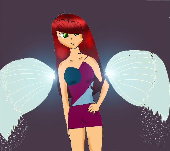 winged girl by bluesunshine08 on DeviantArt