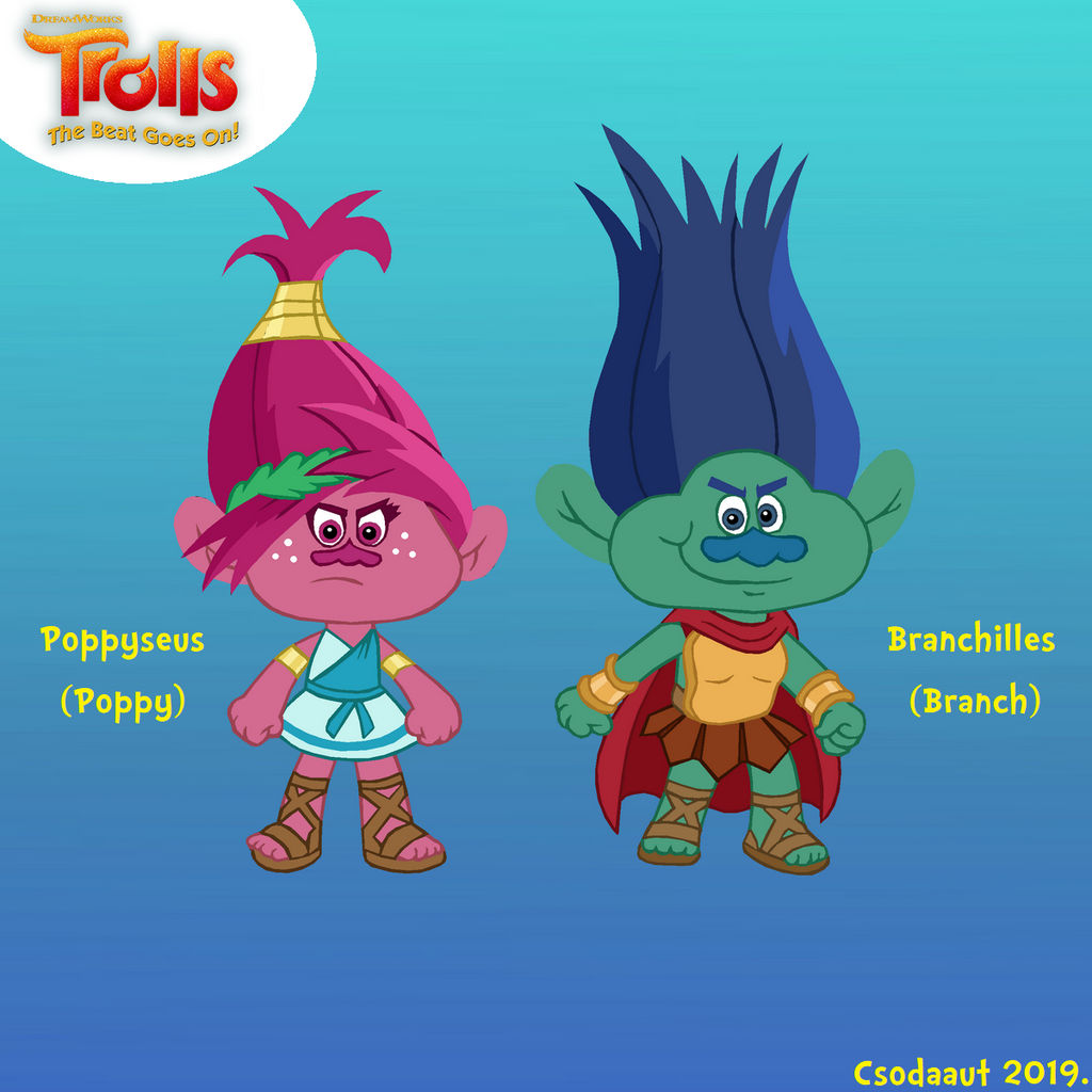 Poppy And Branch On Dreamworks Trolls Fc Deviantart