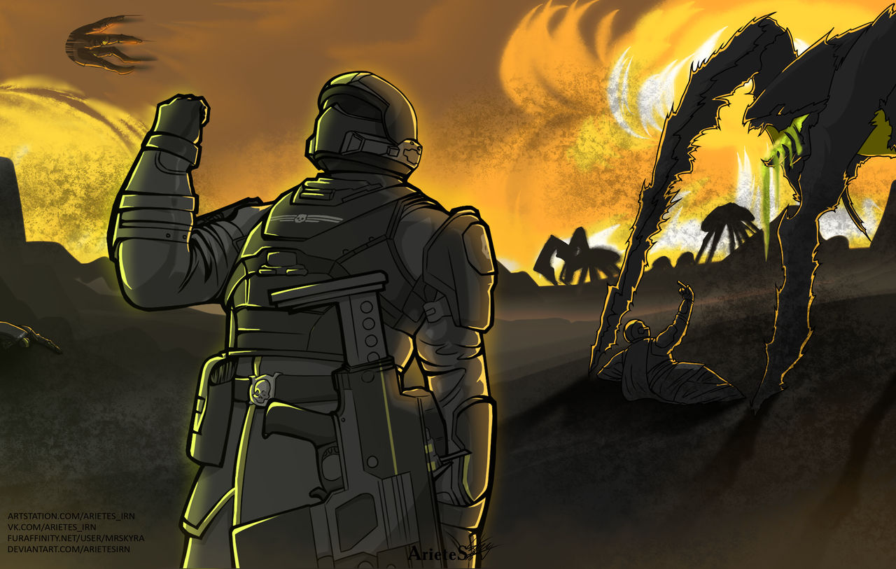 Helldivers 2 fan art by ArietesIrn on DeviantArt Helldivers 2 fan art by ArietesIrn on DeviantArt