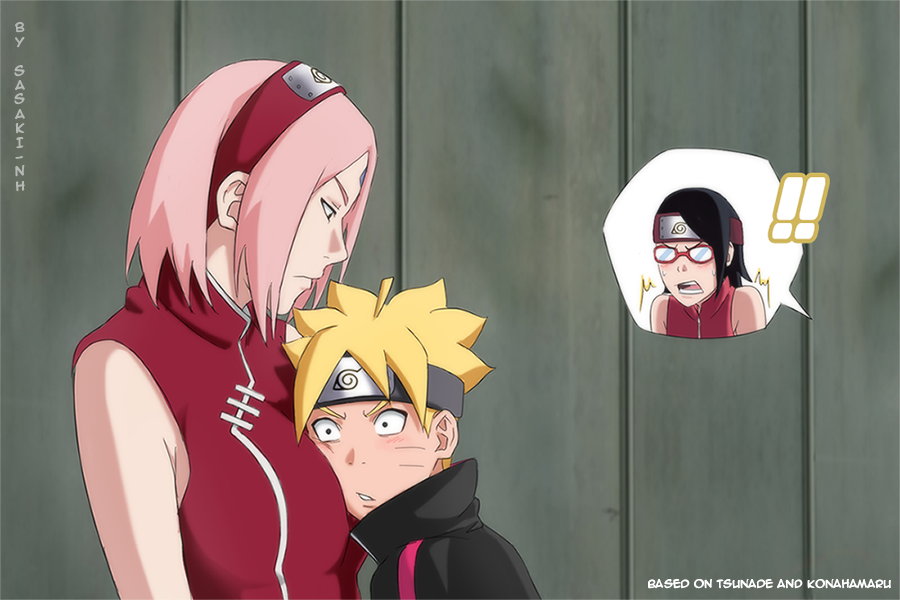 Sakuraboruto And Sarada Xd By 912naruhina On Deviantart