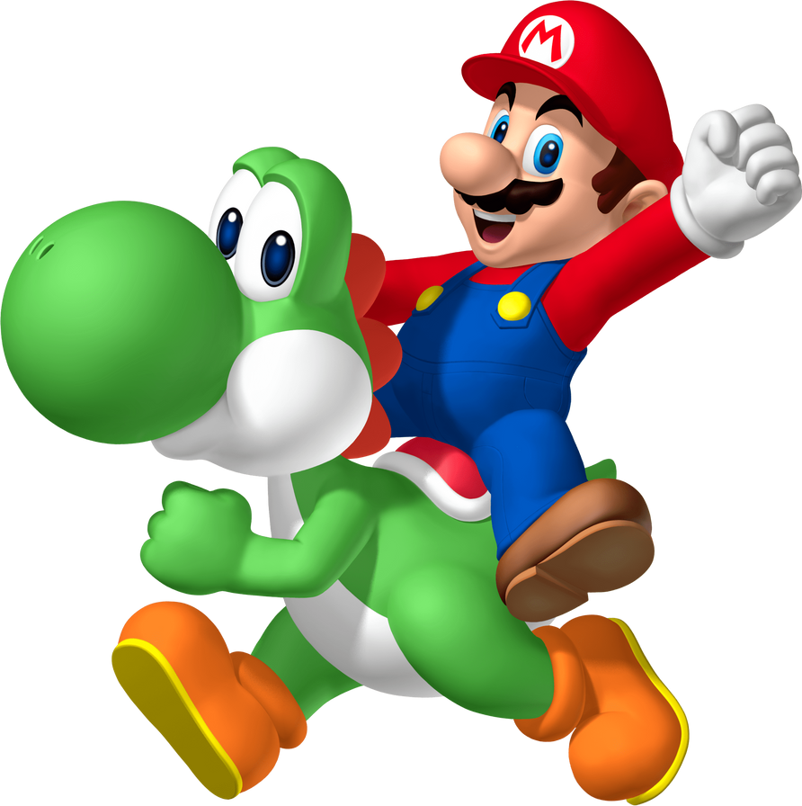 Mario Riding With Yoshi By L Dawg211 On Deviantart
