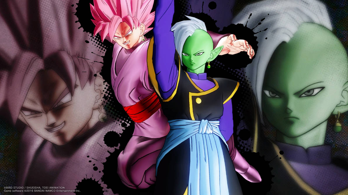 Goku Black And Zamasu Xv2 Loading Screen By L Dawg211 On Deviantart