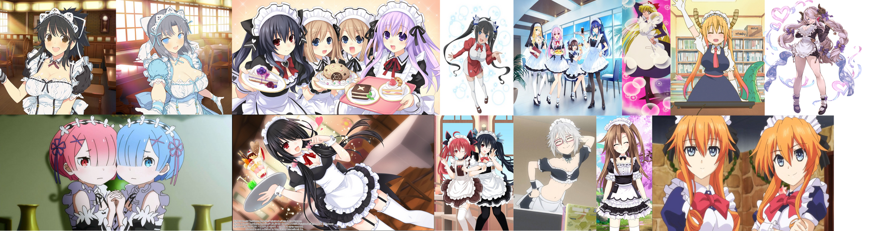 Cute Maid Girls Collage By L Dawg211 On Deviantart