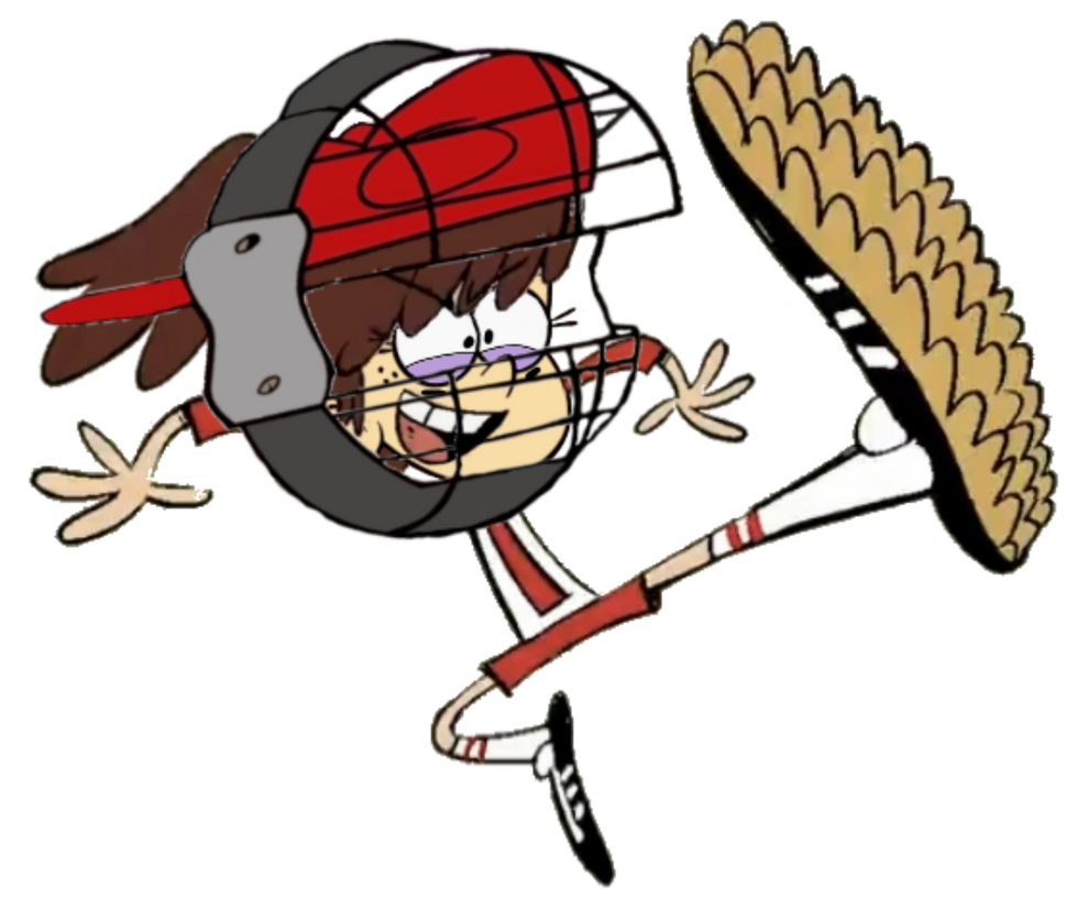 Luna Loud As Lynn Loud Kicking By Peanutslegotoons On Deviantart