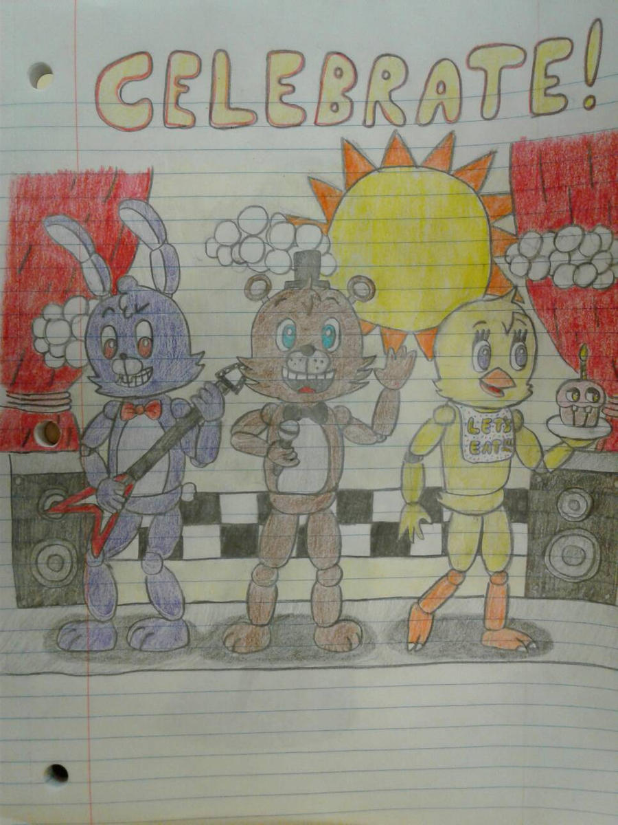 Fnaf Celebrate Poster By Luih64 On Deviantart
