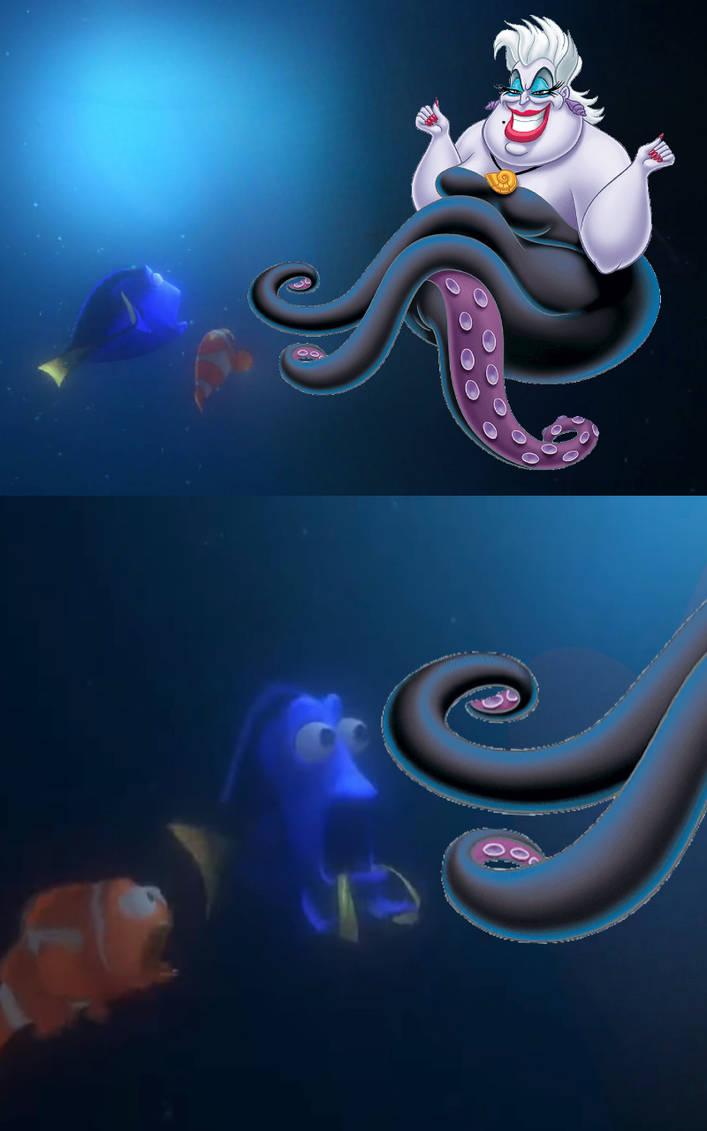 Marlin And Dory Encounter Ursula By Collegeman1998 On Deviantart