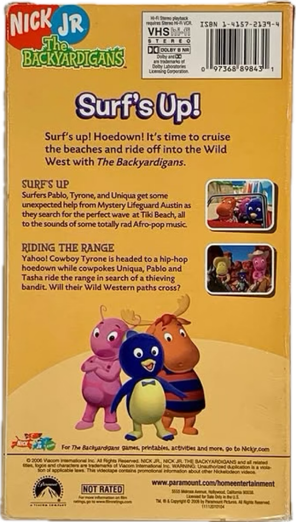 the Backyardigans Surf's Up VHS PNG (Back) by Collegeman1998 on DeviantArt the Backyardigans Surf's Up VHS PNG (Back) by Collegeman1998 on DeviantArt