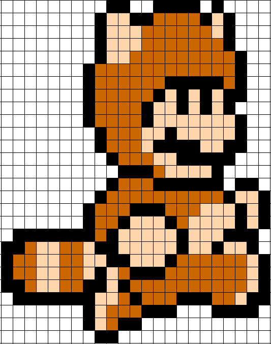 Tanooki Mario Pixel Art By Danyyer On Deviantart