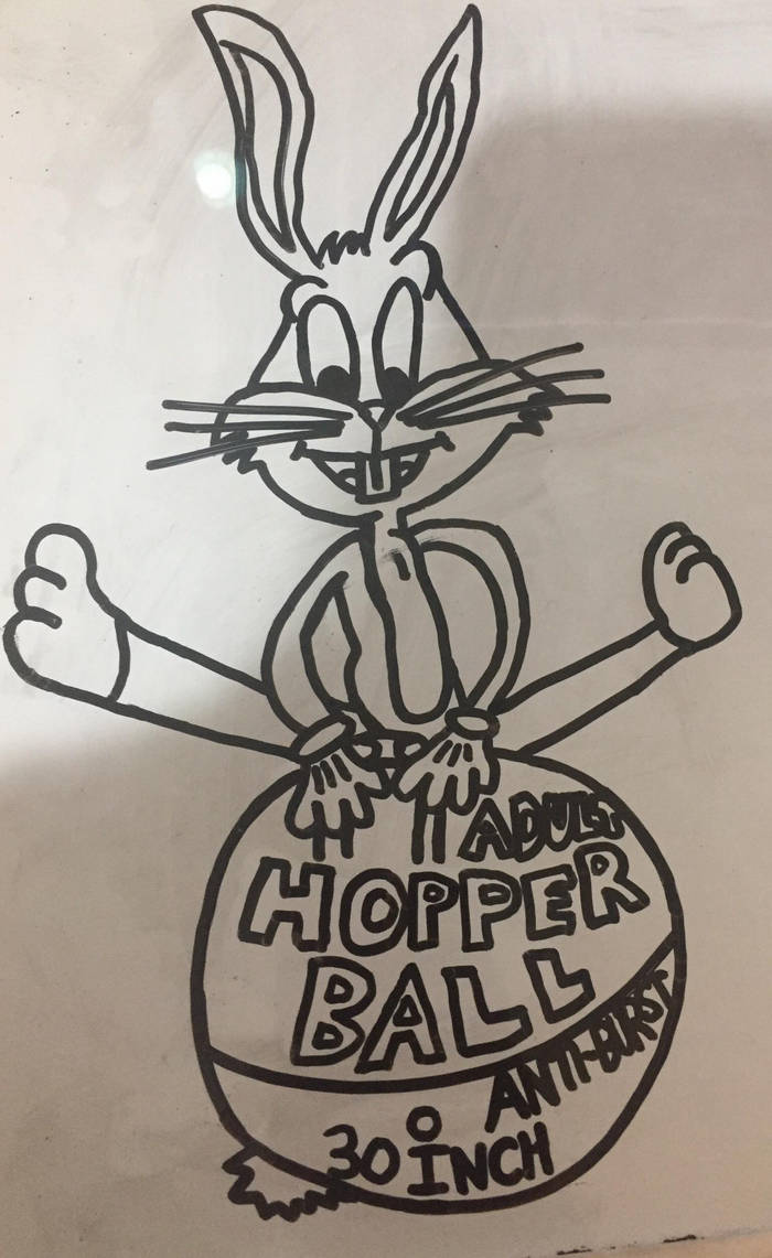 Bugs Bunny Bouncing On A Hopper Ball By Pinkiepieglobal On Deviantart