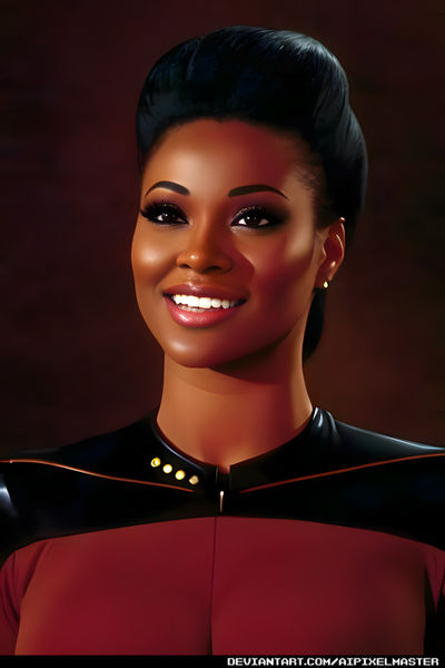 Gorgeous Black Star Trek Tng Captain Cosplay Babe By Aipixelmaster On Deviantart
