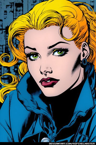 Fantastic Blonde Comic Book Pinup Babe By Aipixelmaster On Deviantart
