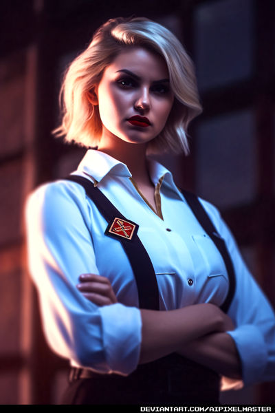 Beautiful Busty Blonde Babe By Aipixelmaster On Deviantart