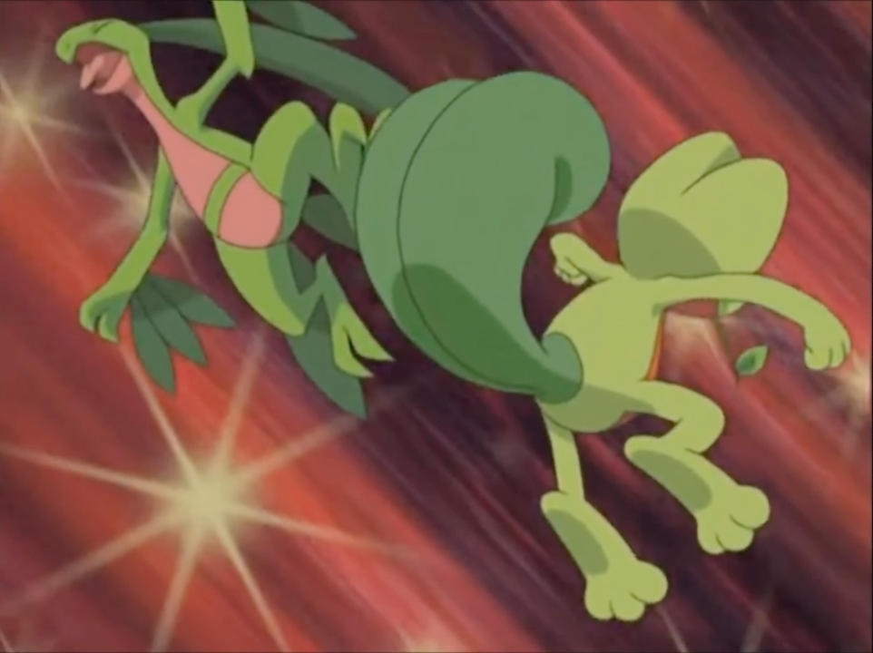 Pokemon Rs E41 Grovyle Treecko By Giuseppedirosso On Deviantart