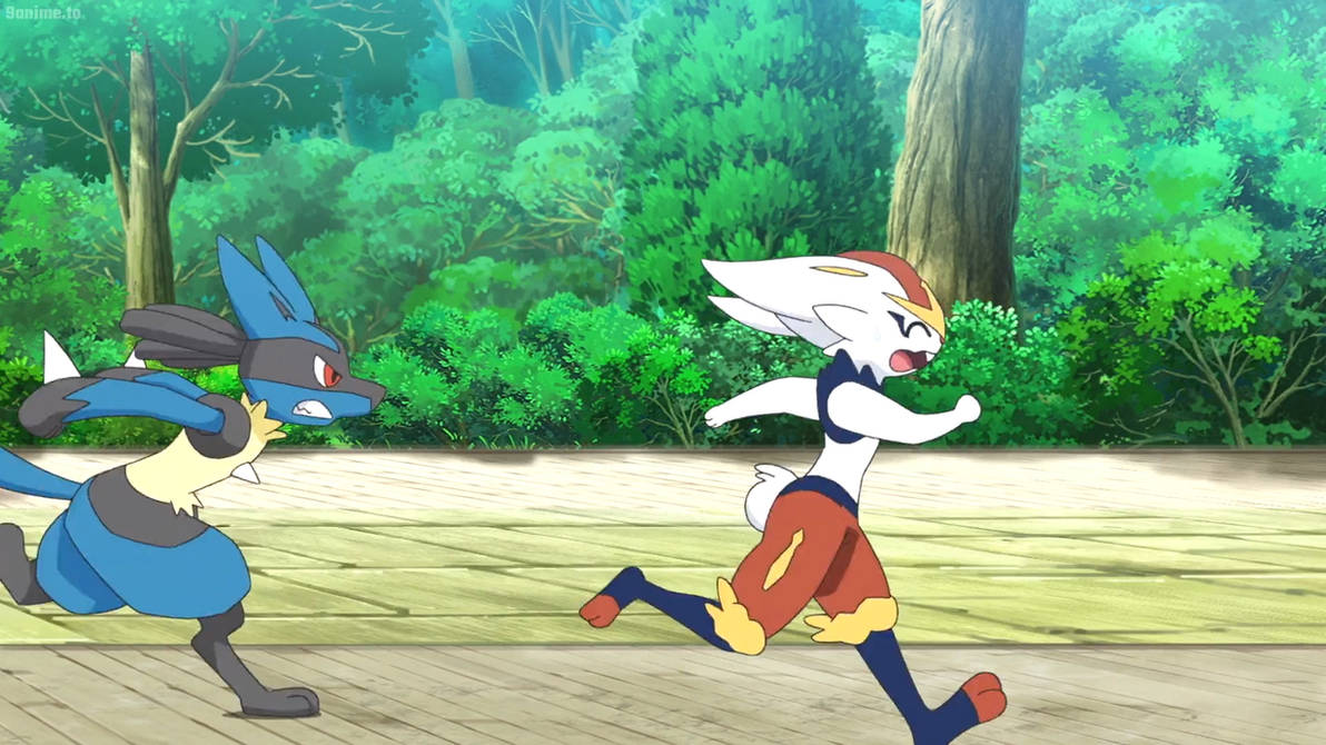 Pokemon Journeys E48 Cinderace Lucario 5 By Giuseppedirosso On Deviantart
