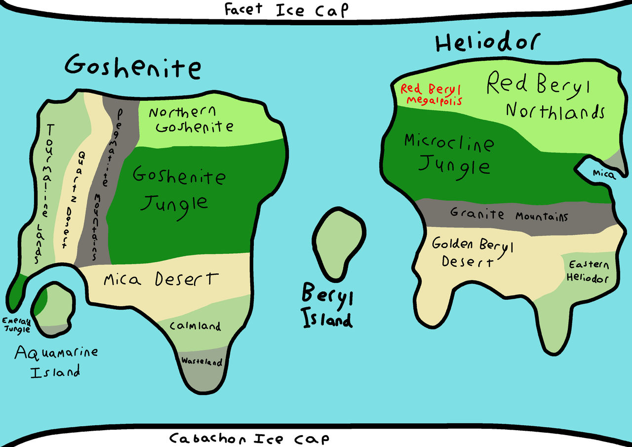 Beryl Planet Map By Noelbobby On Deviantart