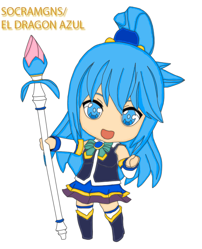 Aqua Chibi Konosuba Version Final By Socramgns On Deviantart
