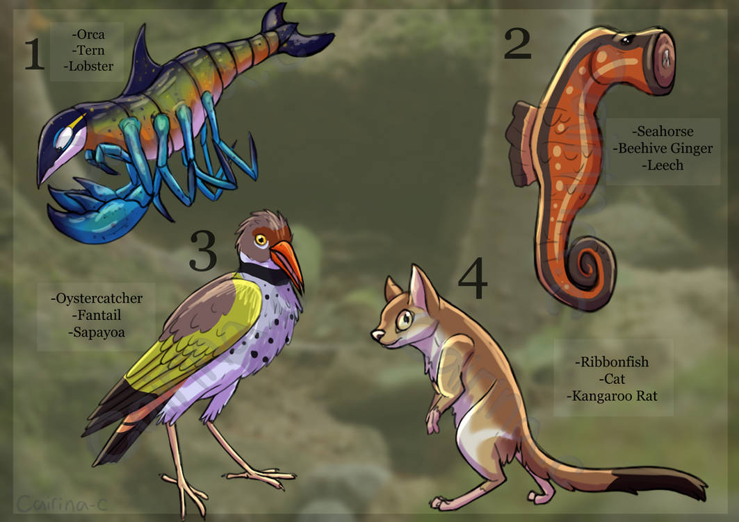 Creature Adopts (OTA- 1/4 Open) by CairinaAdoptables on DeviantArt Creature Adopts (OTA- 1/4 Open) by CairinaAdoptables on DeviantArt