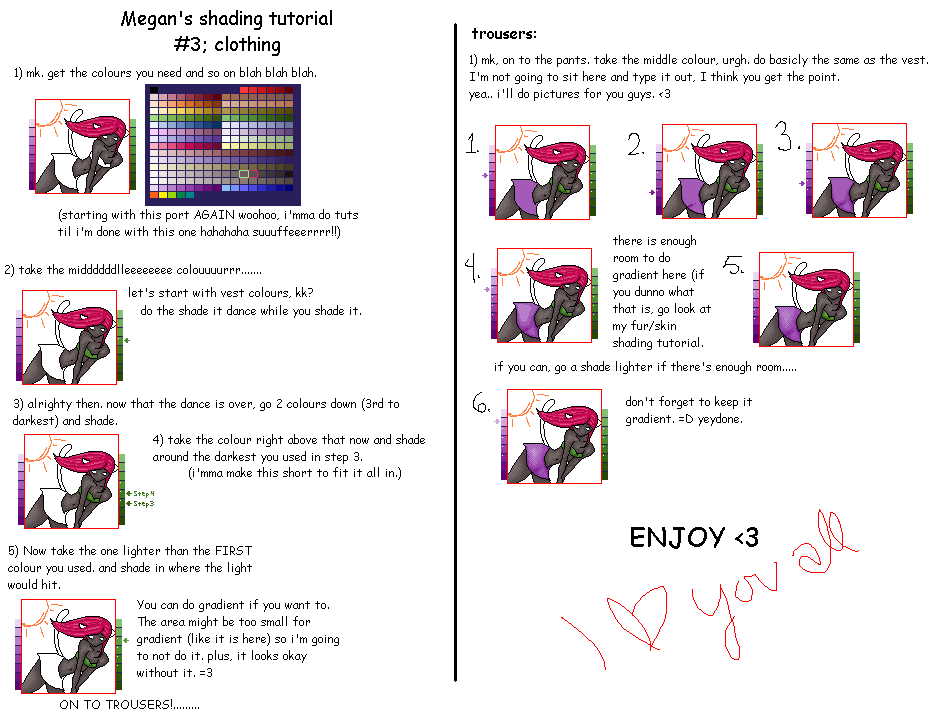 TUTORIAL 3: clothes shading. by MeganLynn on DeviantArt