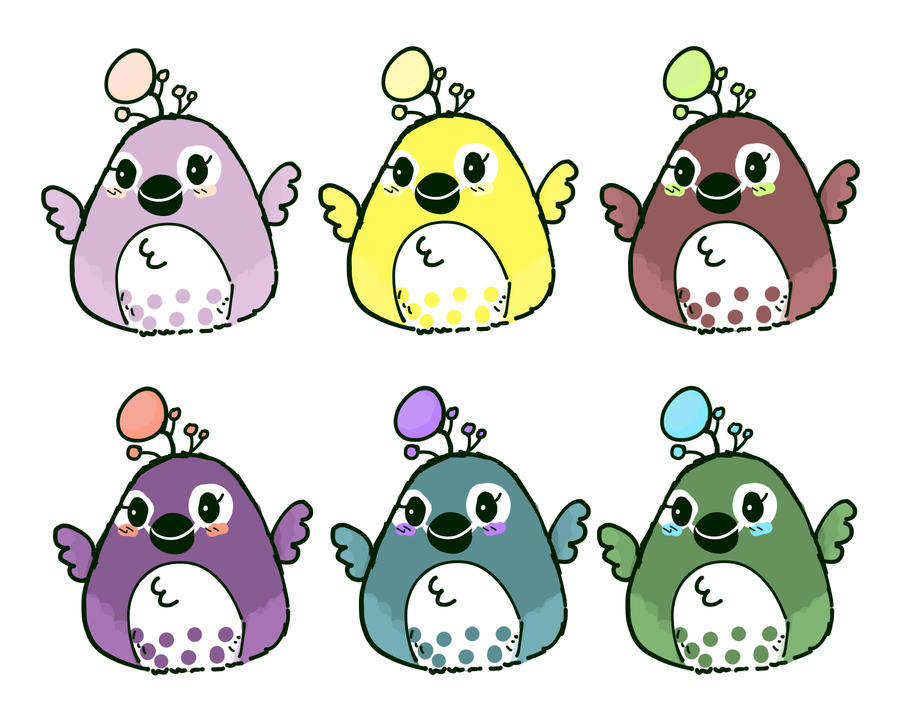 Bird Blobs By Friendlyfoxpal On Deviantart