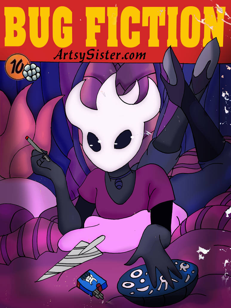 Hollow Knight Pulp Fiction Fanart Movie Poster By Artsysister On Deviantart