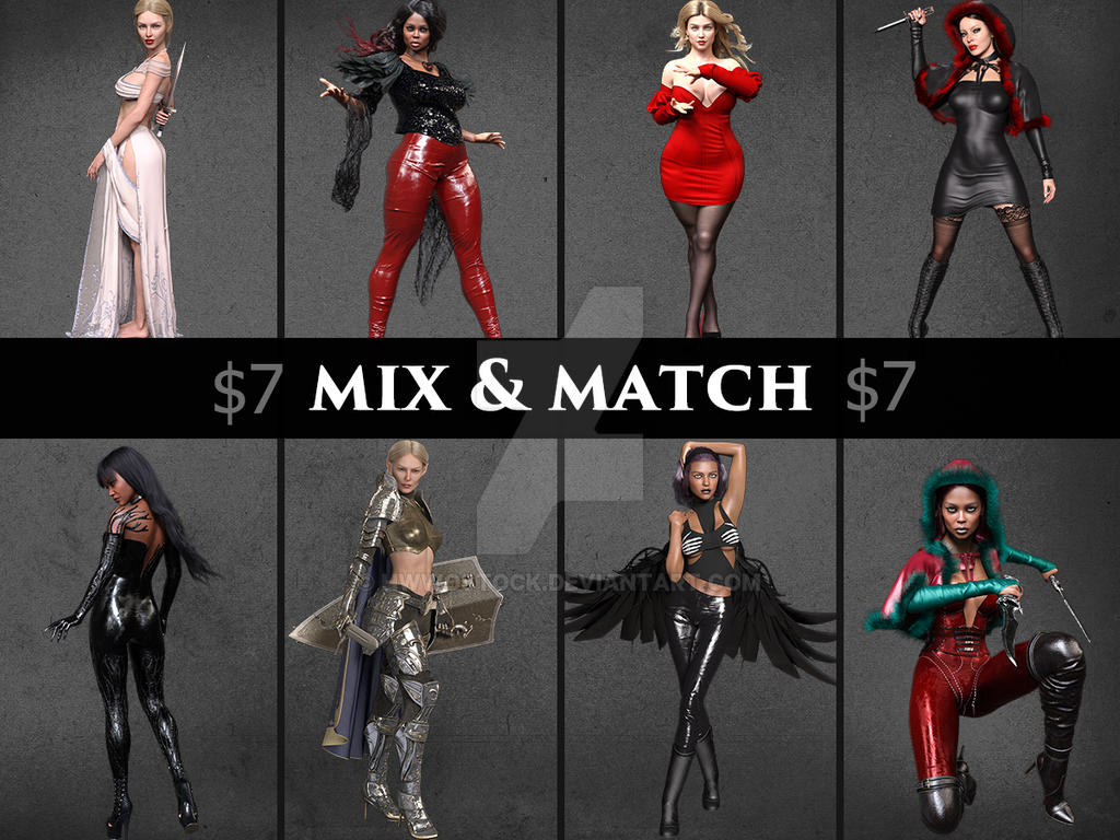 Mix And Match 3d Rendered Women Overlays By Hwwostock On Deviantart